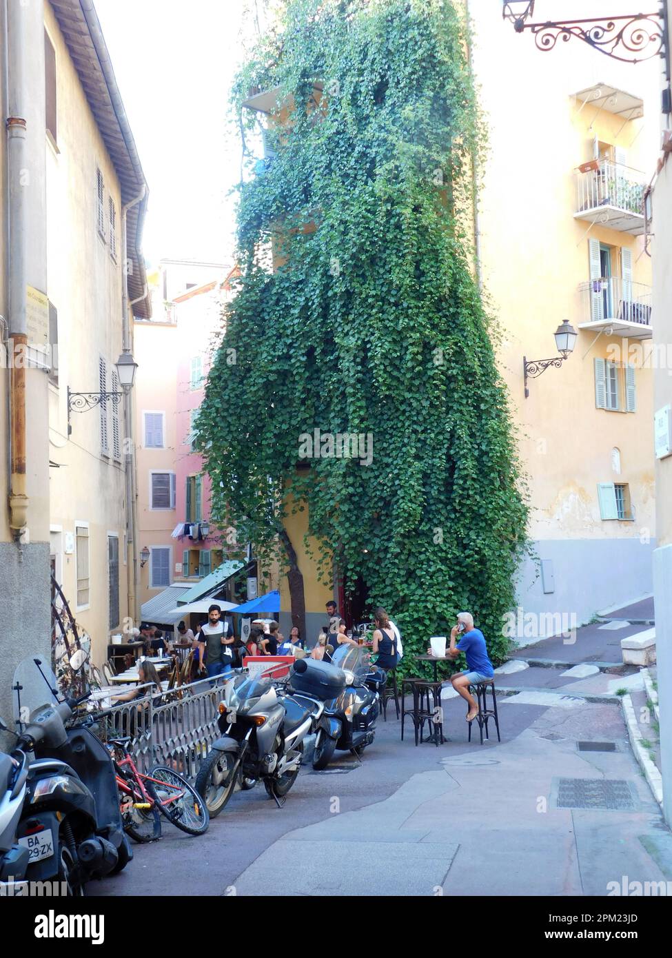 Landscape of the city of Nice, south of France, discovering the Côte d ...