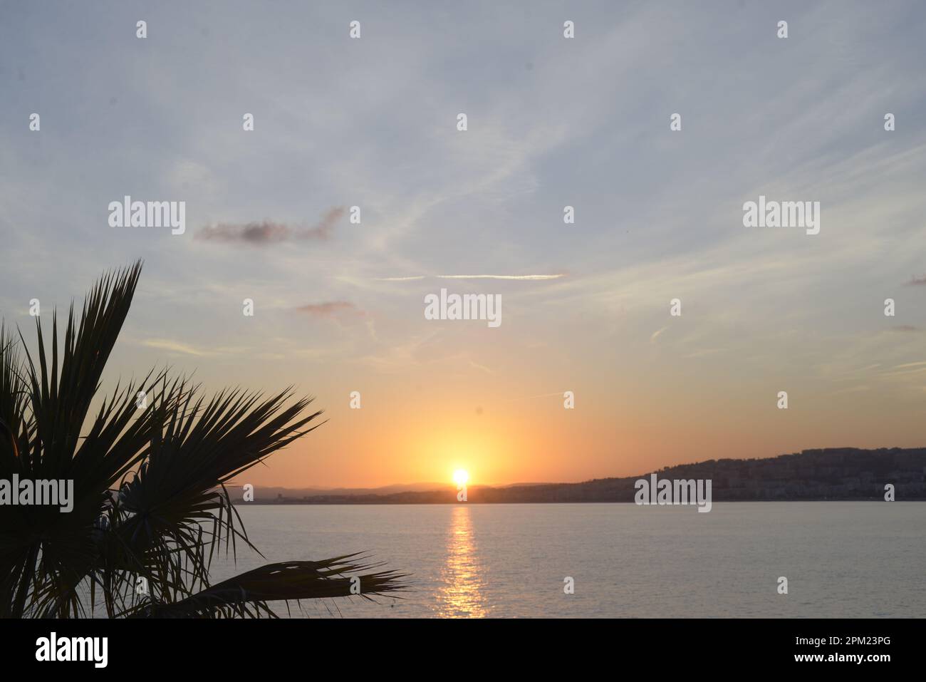 Landscape of the city of Nice, south of France, discovering the Côte d ...