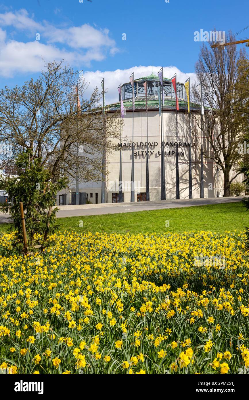 Maroldovo panorama Bitva u Lipan - panoramatický obraz - Luděk Marold ...