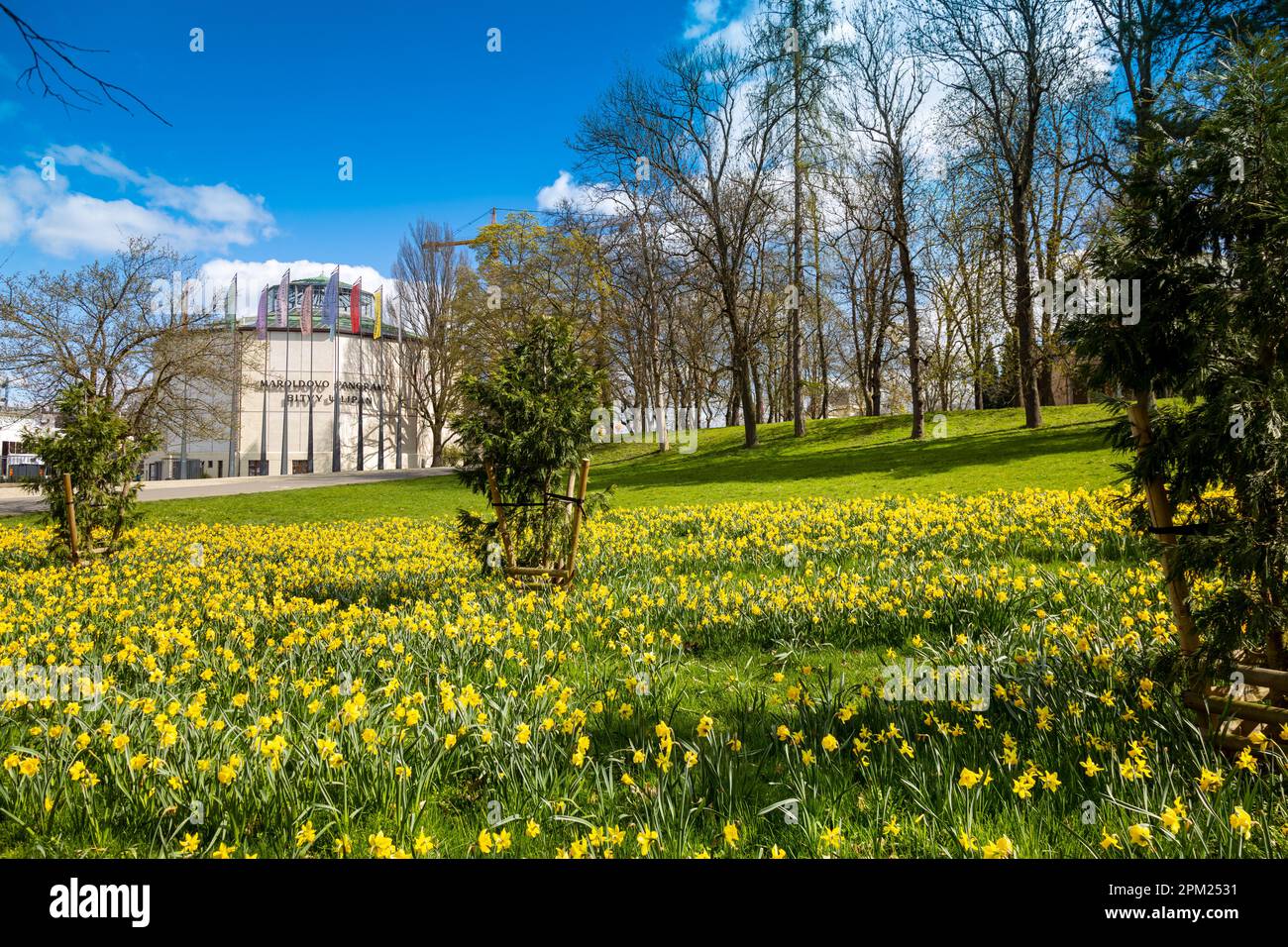 Maroldovo panorama Bitva u Lipan - panoramatický obraz - Luděk Marold ...