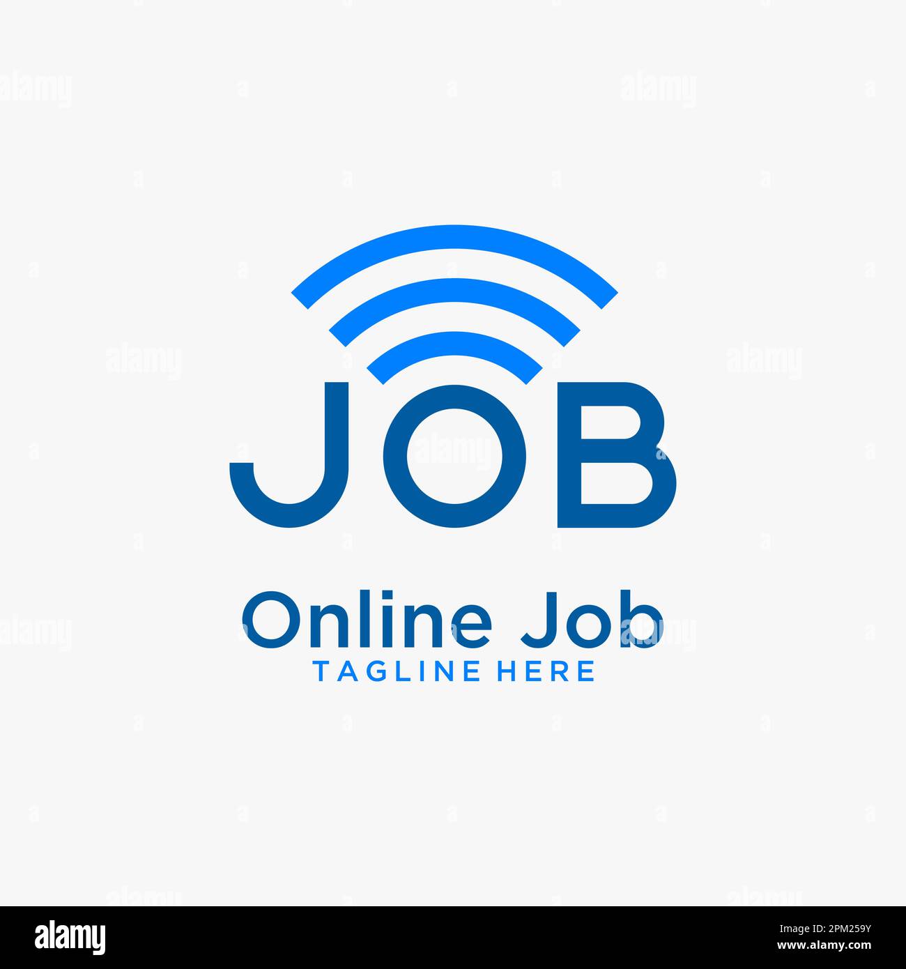 Job logo design hi-res stock photography and images - Alamy