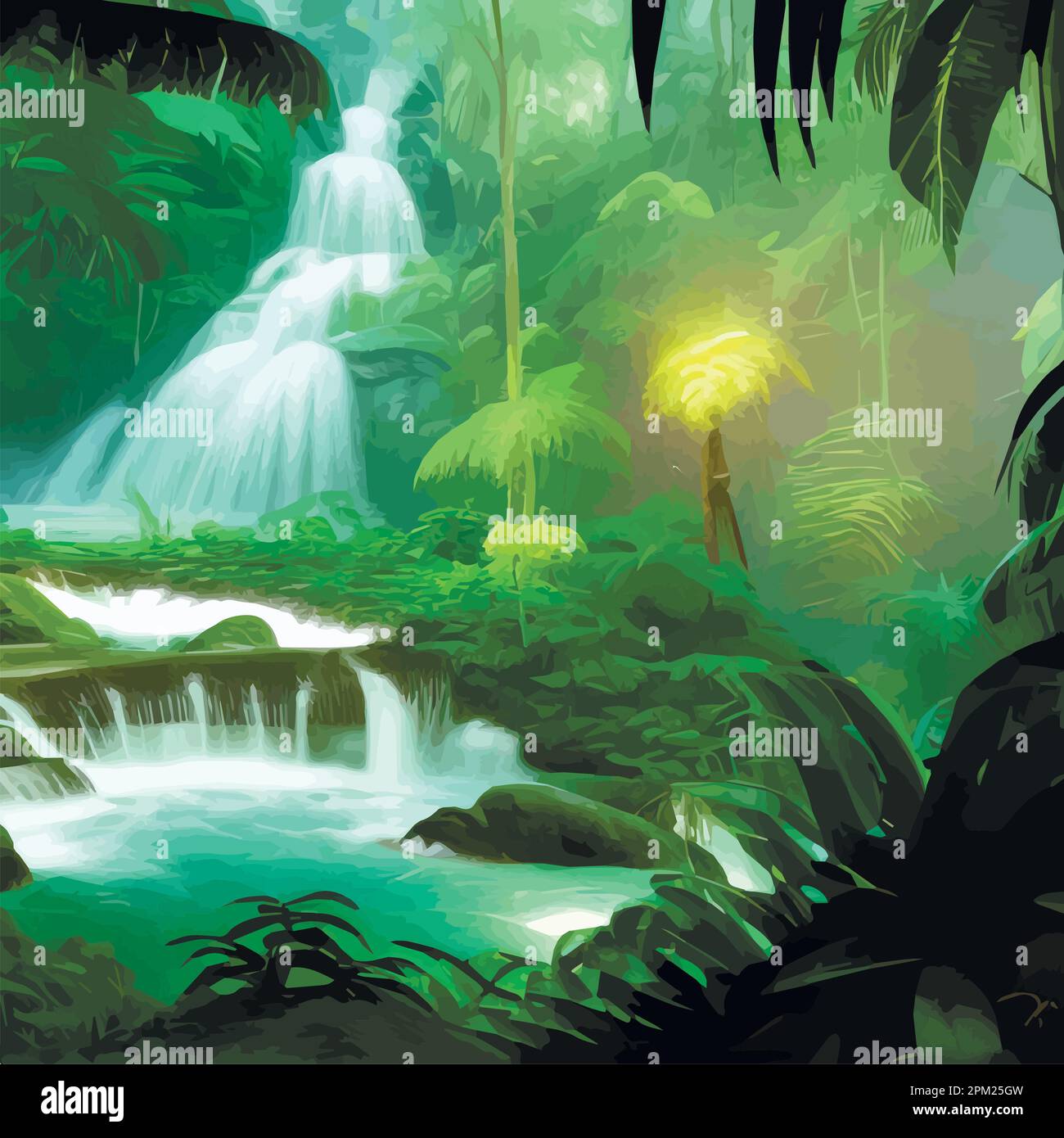 Old swamp Stock Vector Images - Alamy
