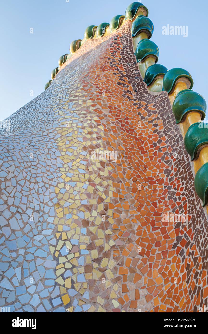 Interior of Famous Casa Batllo in Barcelona - Detail of Elements on the ...