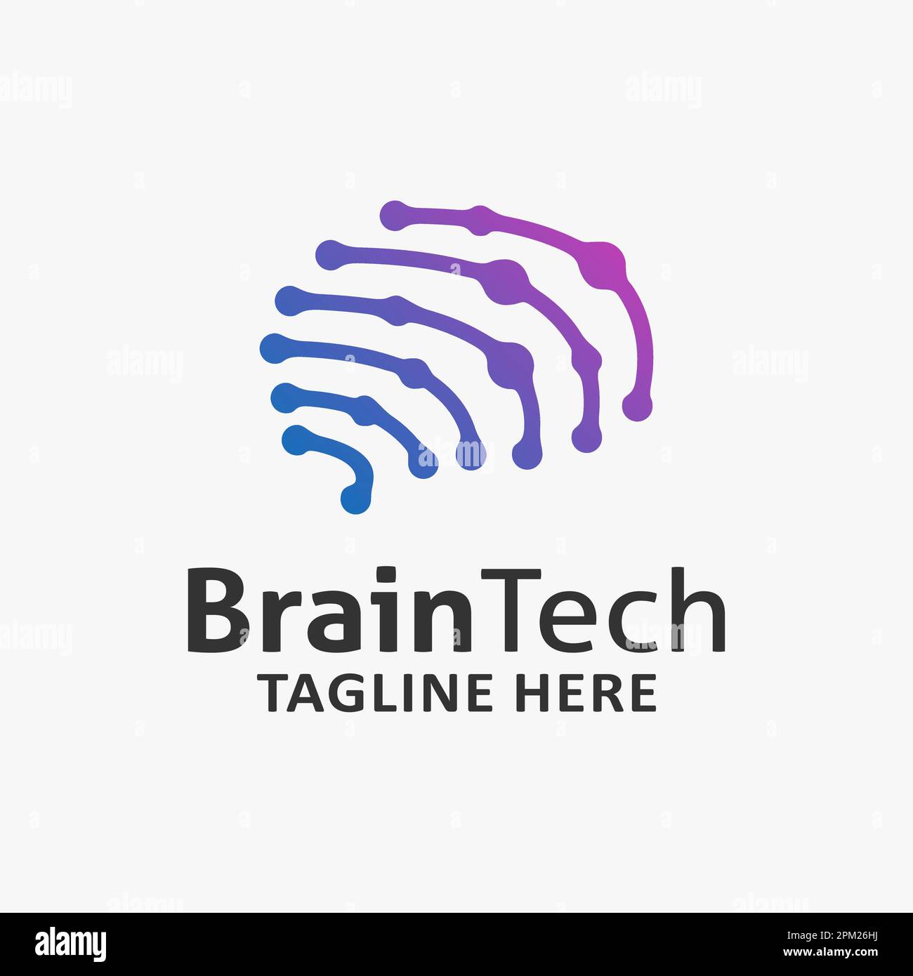 Brain tech logo design Stock Vector Image & Art - Alamy