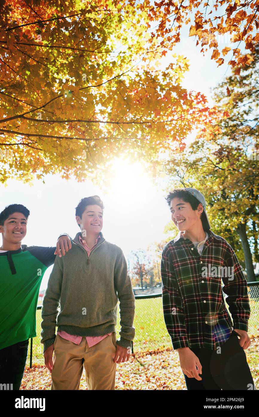 Nothing beats a good bonding with friends. a group of young friends ...