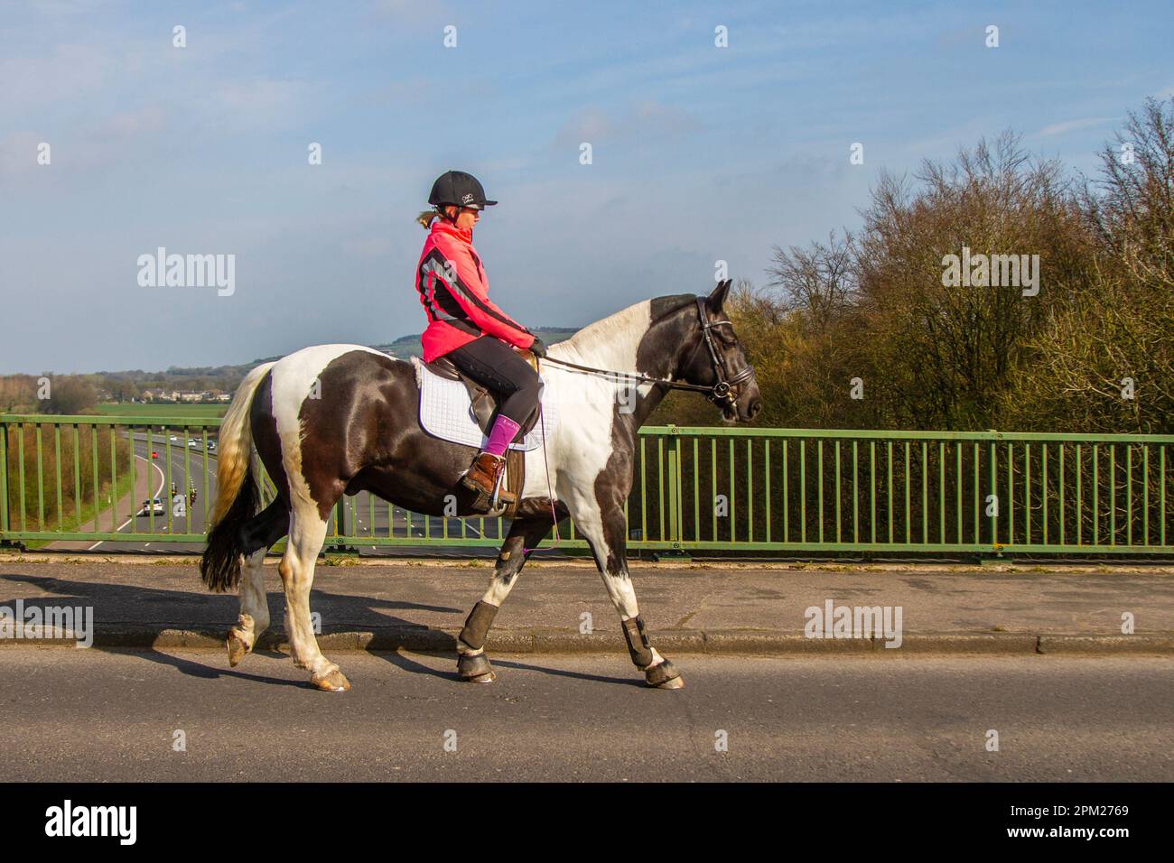 Horse riding in Chorley, Lancashire. Countryside pursuits in rural ...
