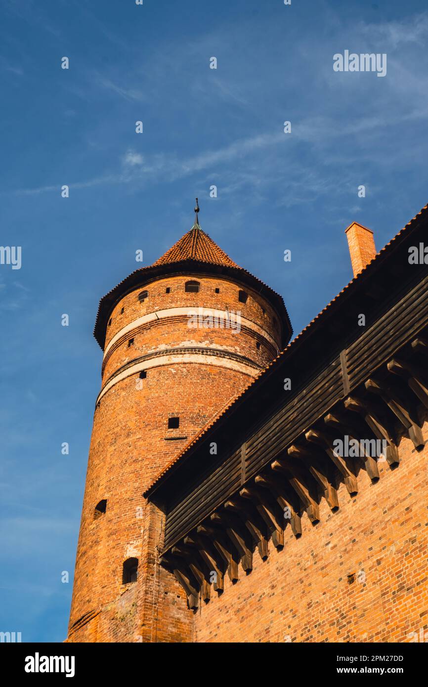 Old teutonic castle in Olsztyn Gothic Crusaders castle, tourist ...