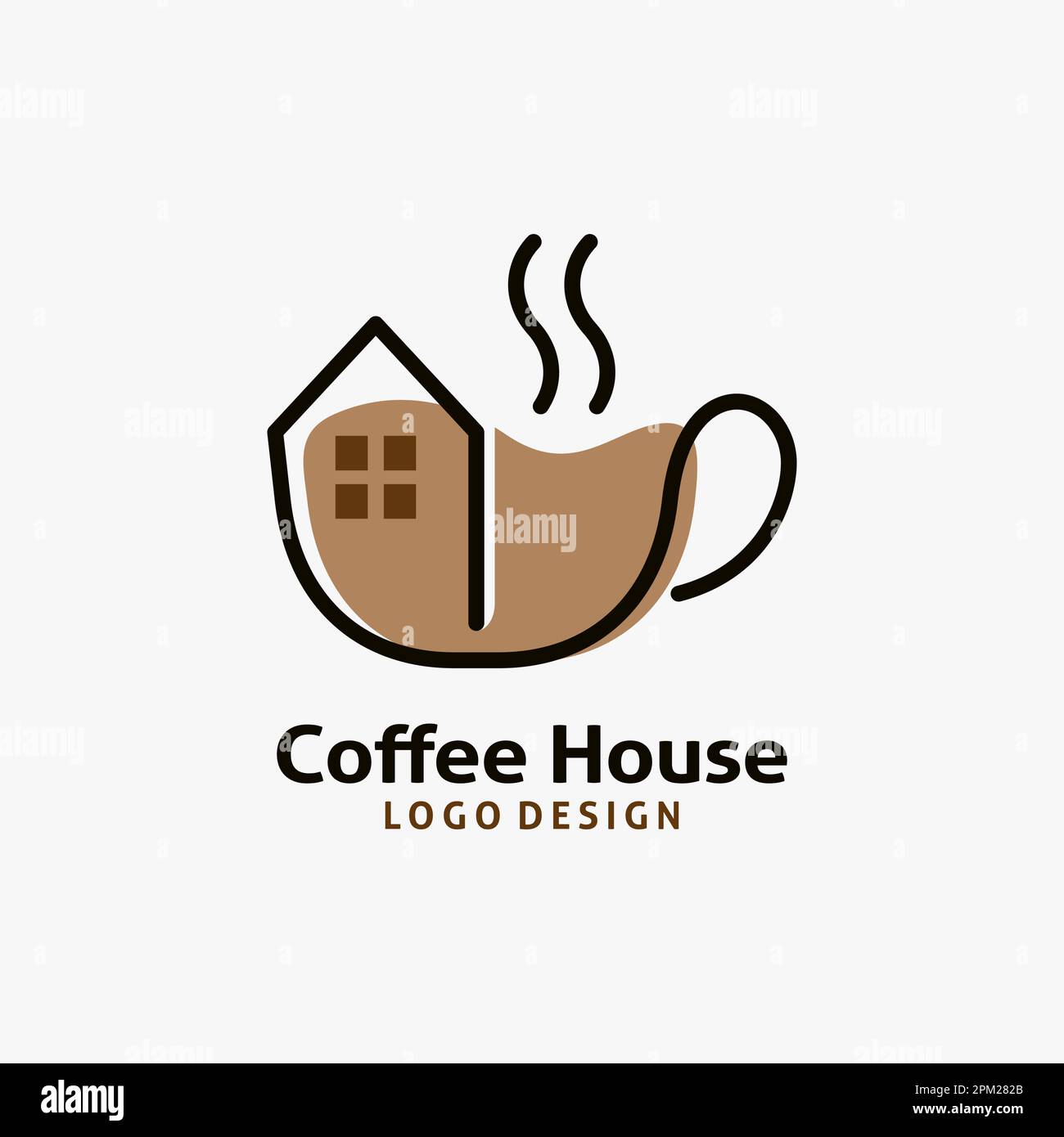 Coffee house logo design Stock Vector Image & Art - Alamy