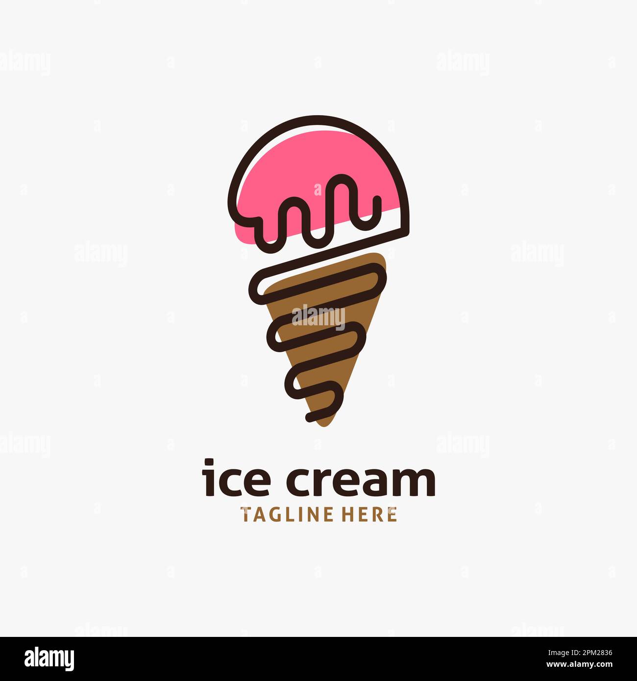 Icecream logo hi-res stock photography and images - Alamy