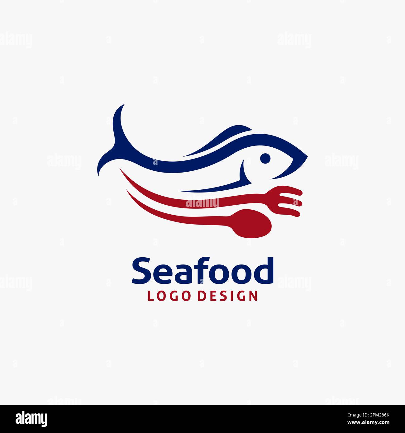 Seafood logo design Stock Vector Image & Art - Alamy