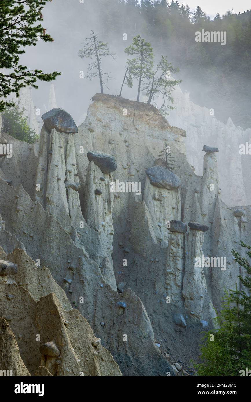 Earth pyramids of Platten (Erdpyramiden - Piramidi di Plata) near ...