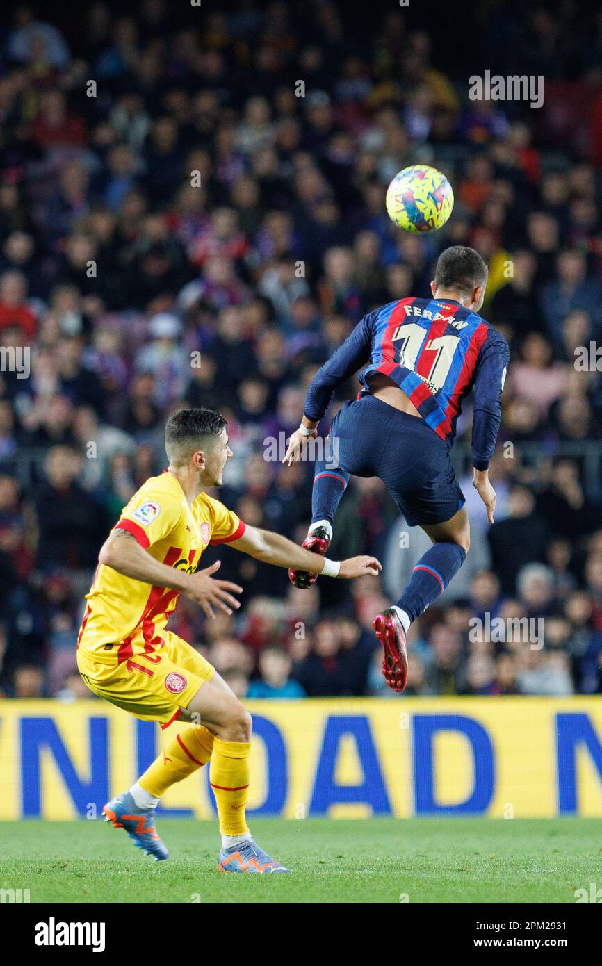 Barcelona, Spain. 10th Apr, 2023. Ferran Torres in action during the ...