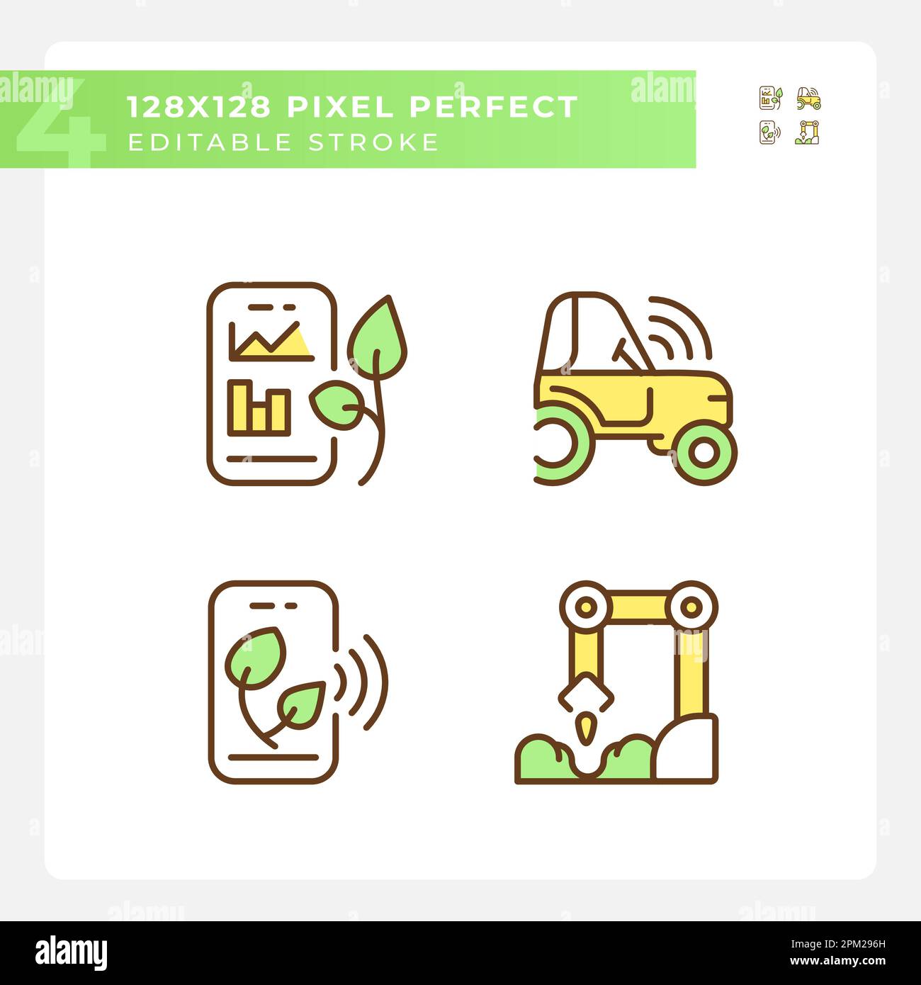 Automation and agricultural machinery technology Stock Vector Images ...