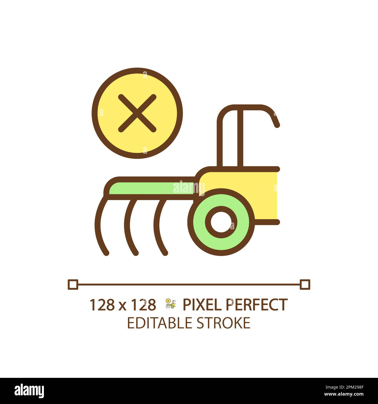 No till farming green RGB color icon Stock Vector Image & Art - Alamy