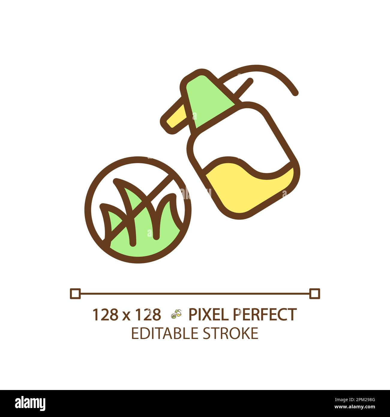 Weed control green RGB color icon Stock Vector Image & Art - Alamy