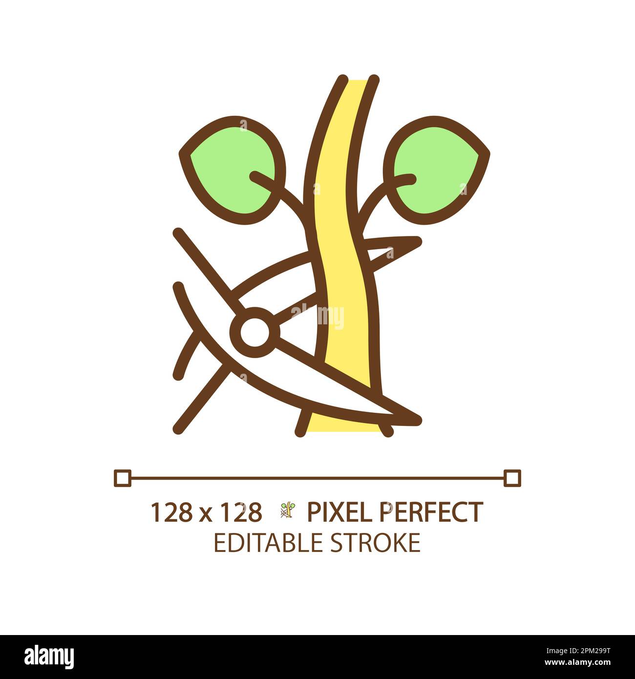 Pruning green RGB color icon Stock Vector Image & Art - Alamy