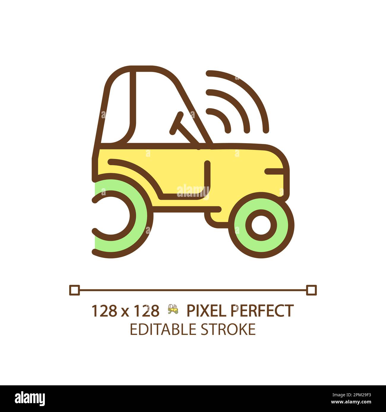 Autonomous vehicle line art Cut Out Stock Images & Pictures - Alamy