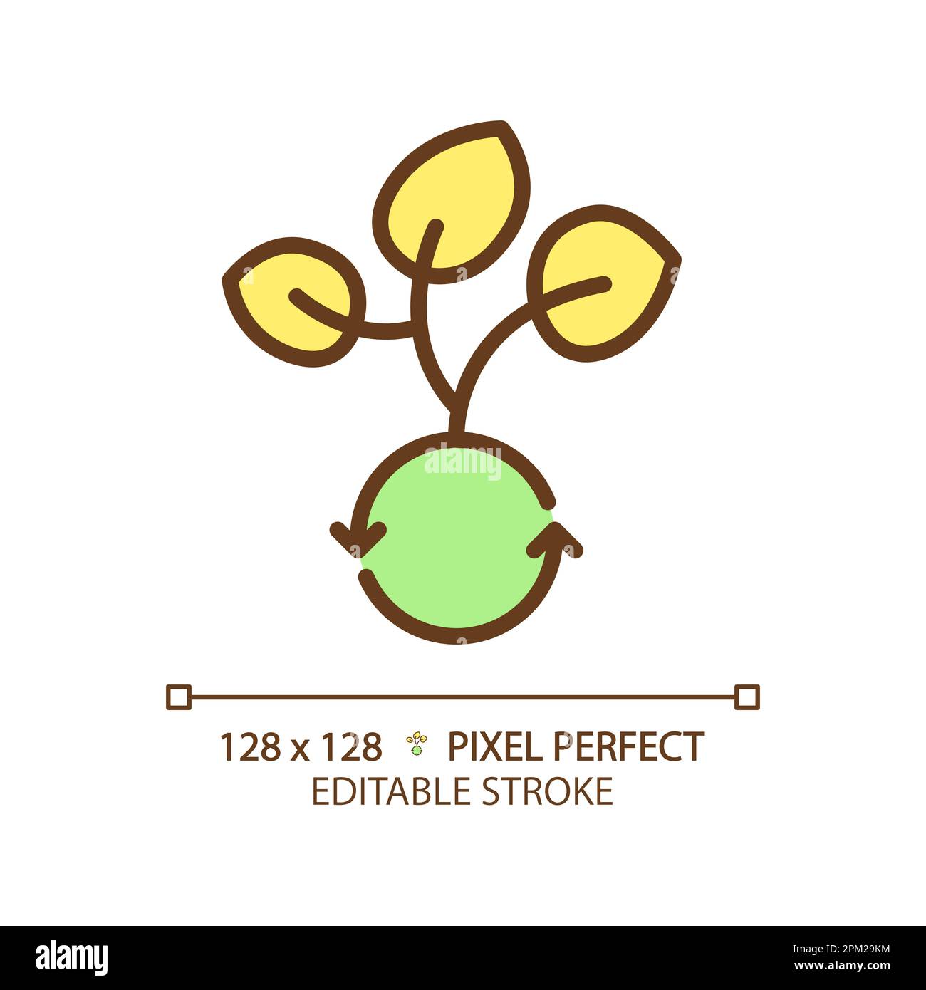 Regenerative agriculture green RGB color icon Stock Vector Image & Art ...