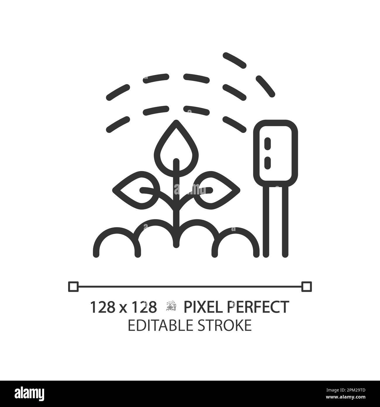 Watering Linear Icon Stock Vector Image And Art Alamy