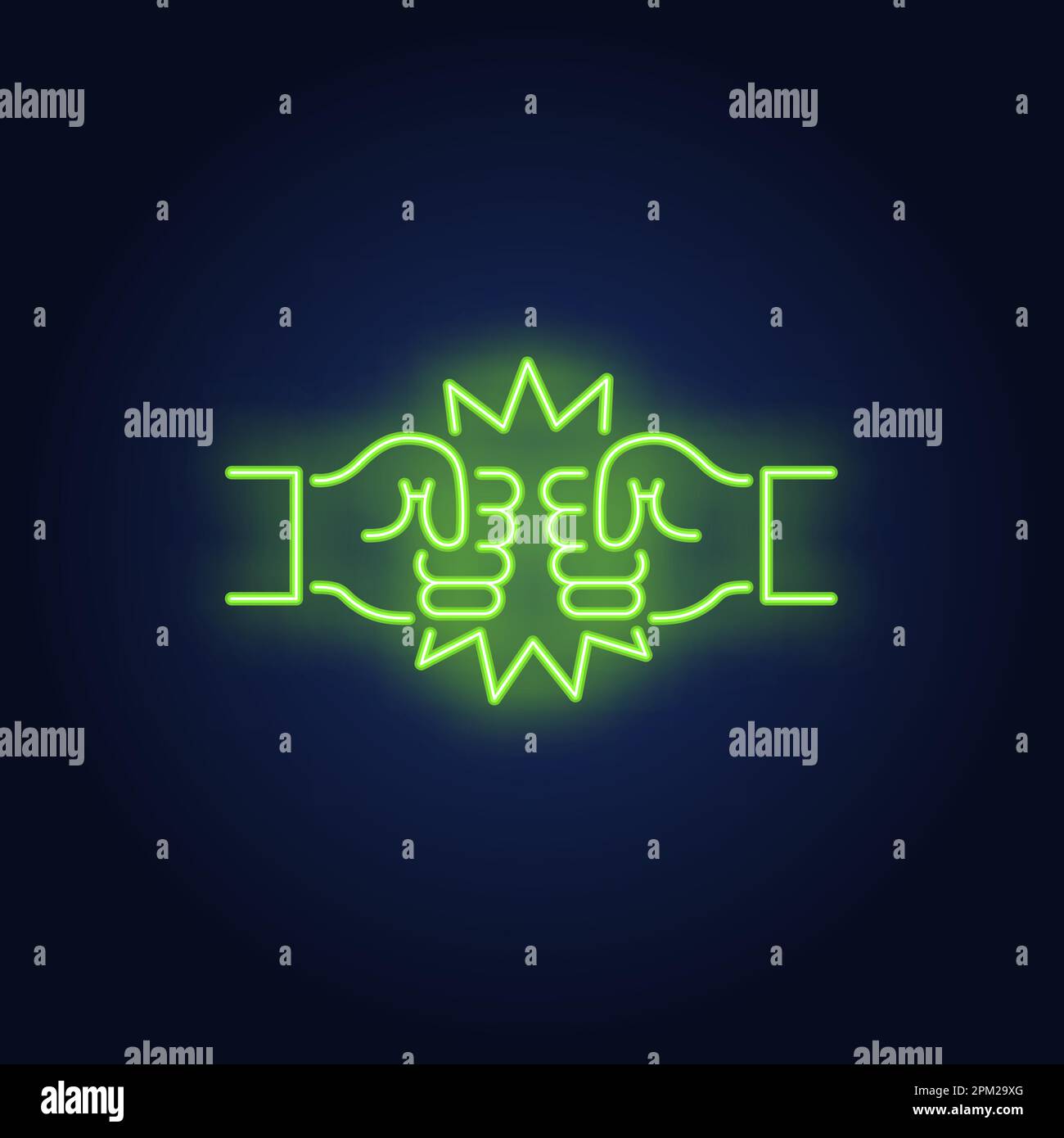 Two bro fists neon sign Stock Vector Image & Art - Alamy