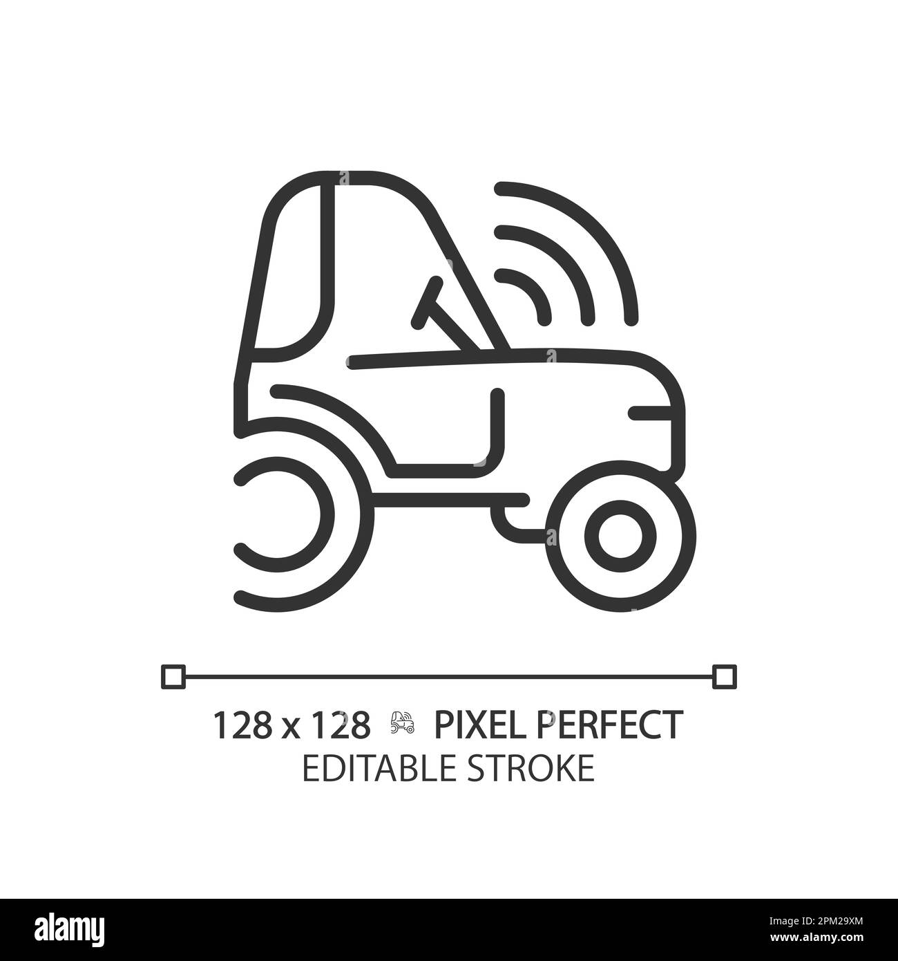 Autonomous vehicle icon outline Stock Vector Images - Alamy