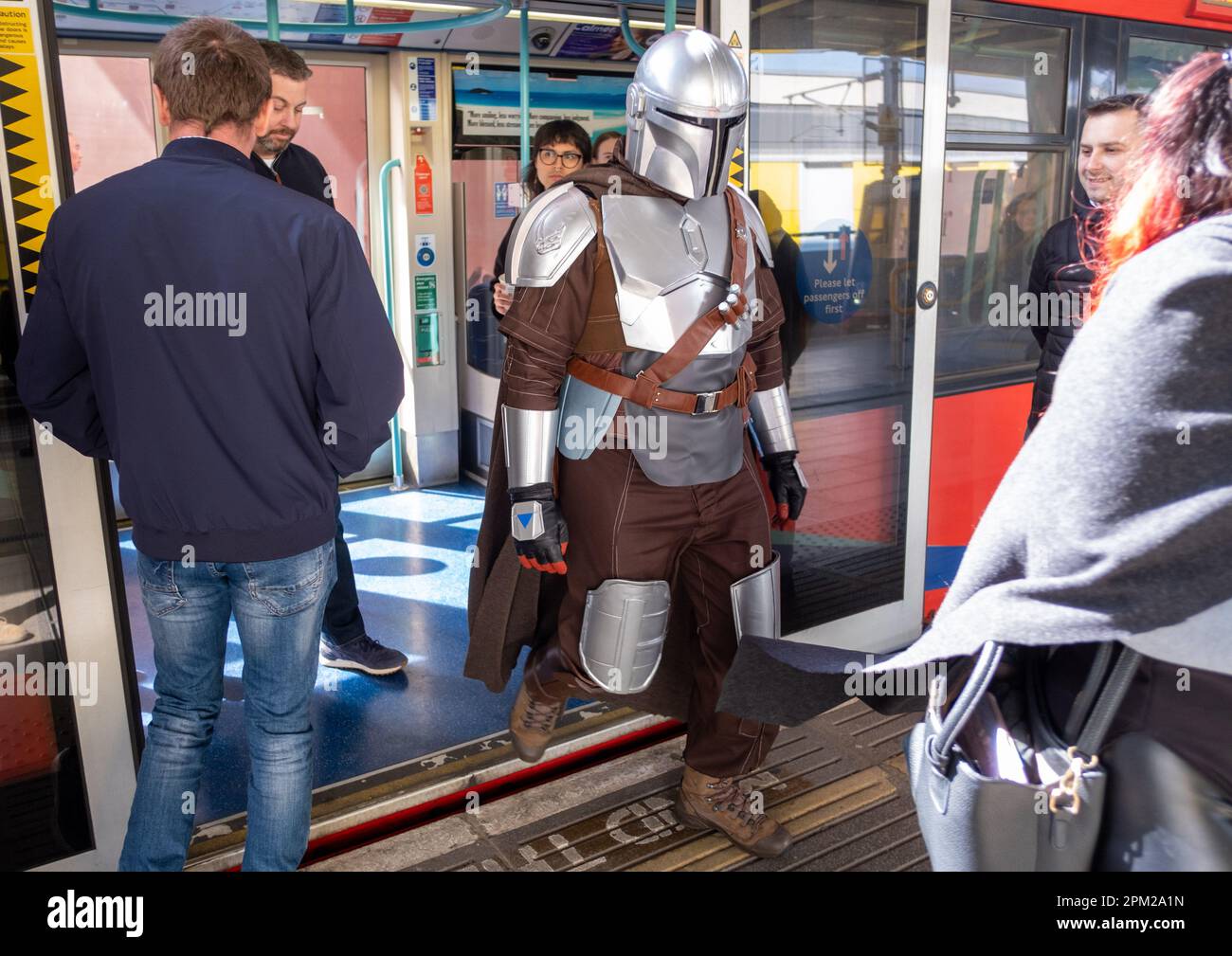 © Jeff Moore 09/04/2023 Star Wars Fans arriving at the excel for the ...