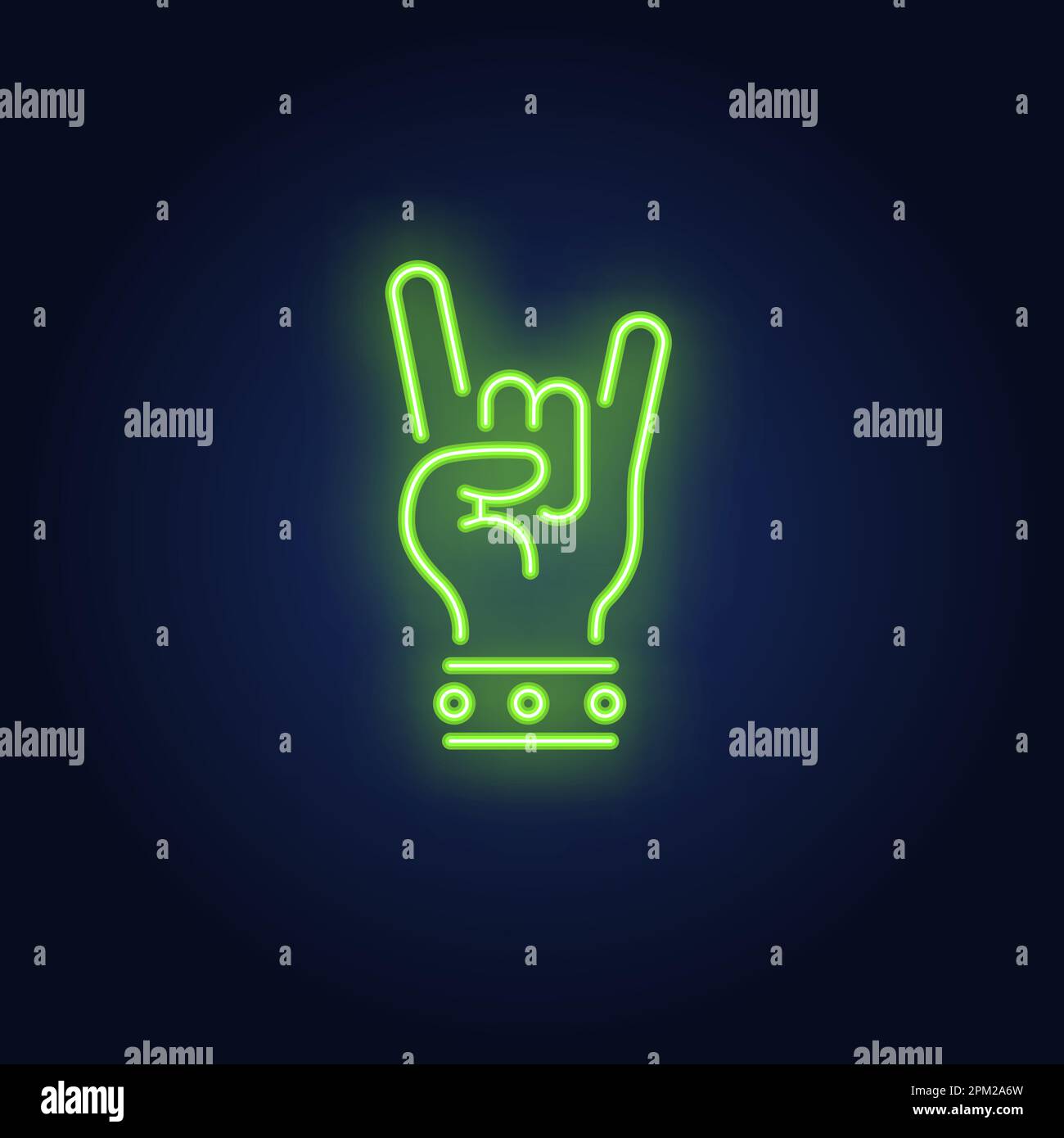 Rock neon sign Stock Vector Image & Art - Alamy