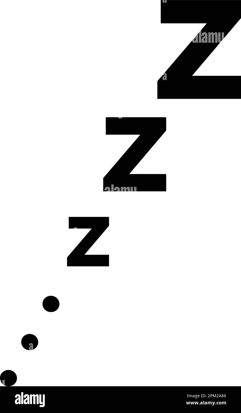 Zzz sleep snore text vector icon for comics Stock Vector Image & Art ...