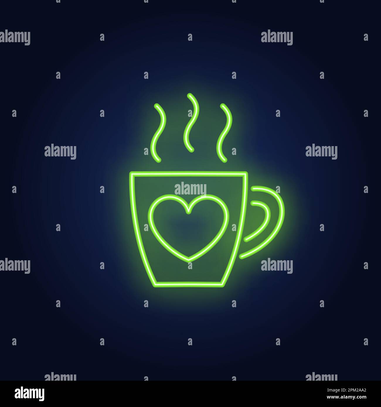 Love mug neon sign Stock Vector Image & Art - Alamy