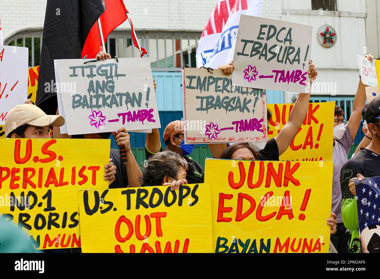 April 11, 2023, Quezon City, Quezon City, Philippines: Protesters ...