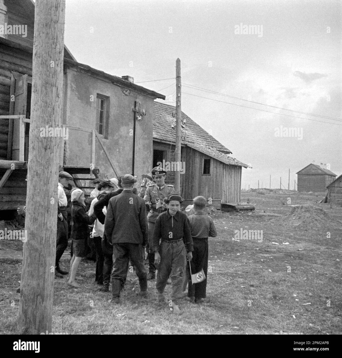 Historical World War II, 1940s, photo of a German Wehrmacht member in ...