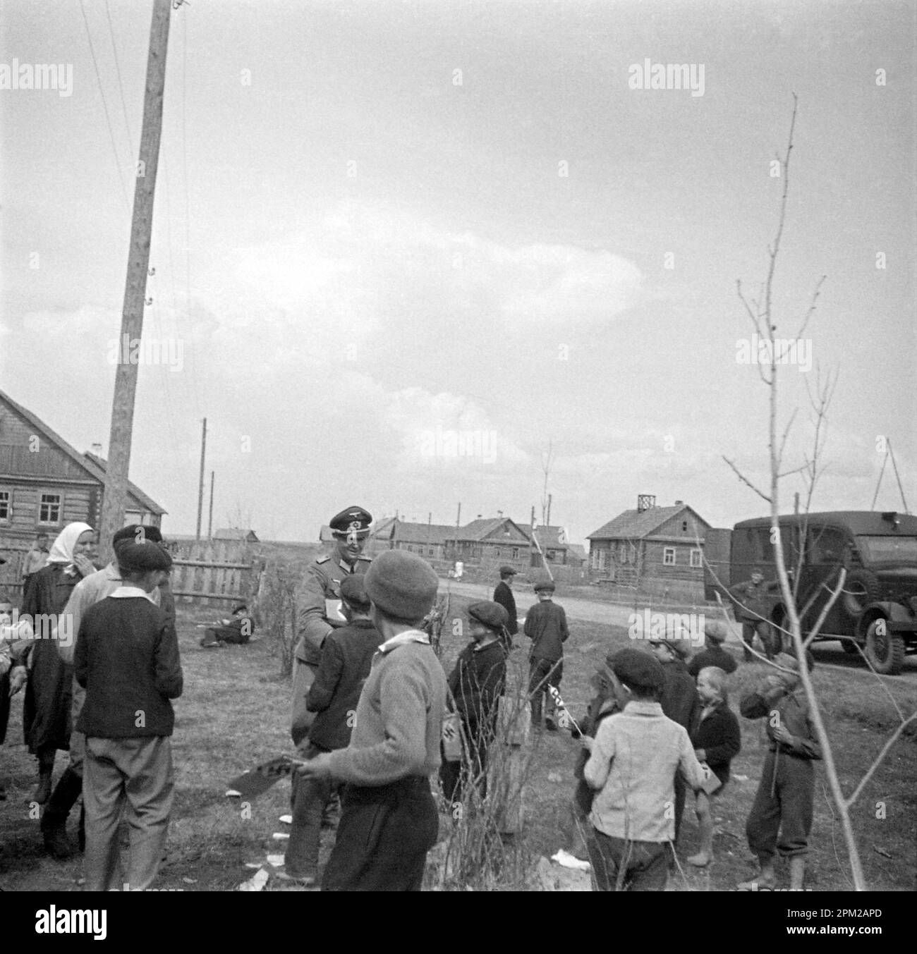 Historical World War II, 1940s, photo of a German Wehrmacht member in ...