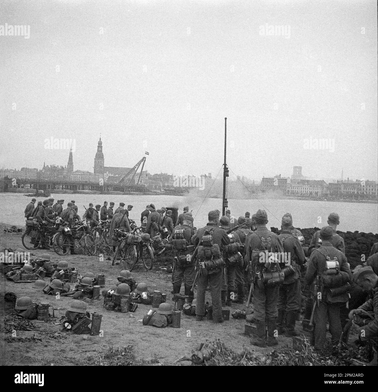 Historical World War II, 1940s, photo of a German Wehrmacht member in ...