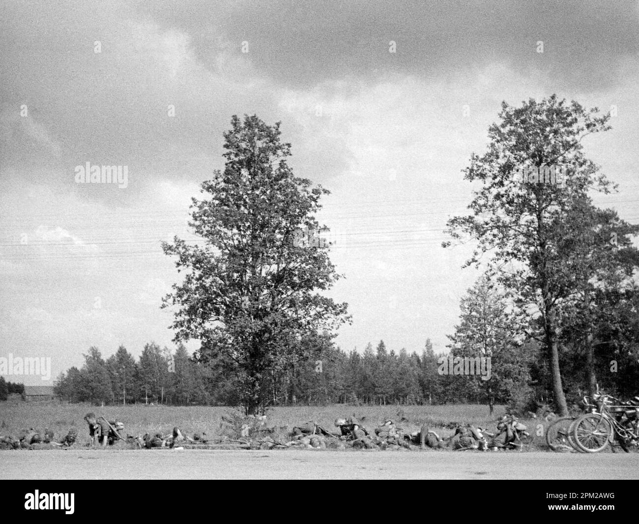 Historical World War II, 1940s, photo of a German Wehrmacht member in ...