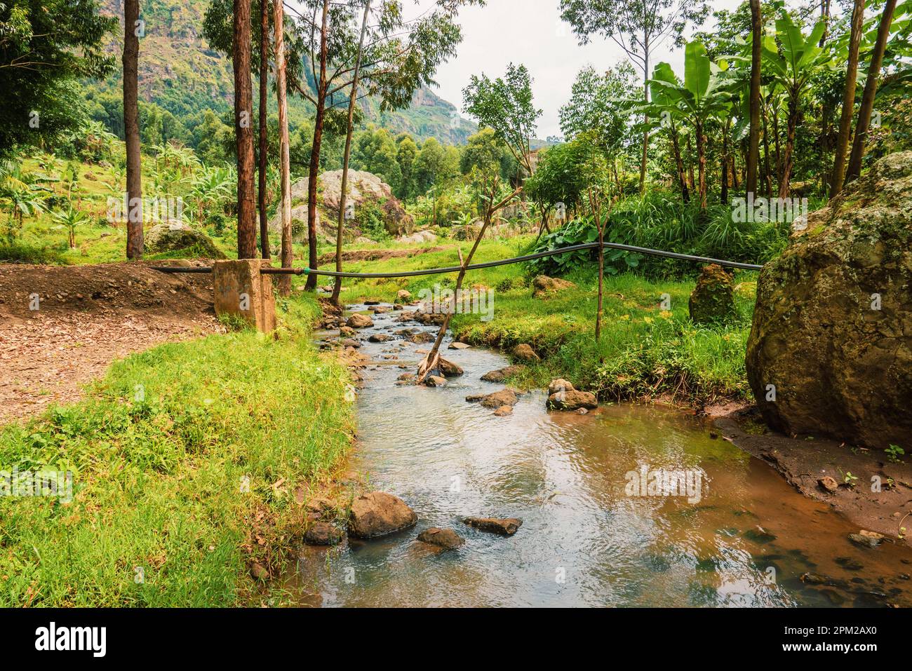 Scenic view of Sipi river in Mount Elgon, Uganda Stock Photo - Alamy