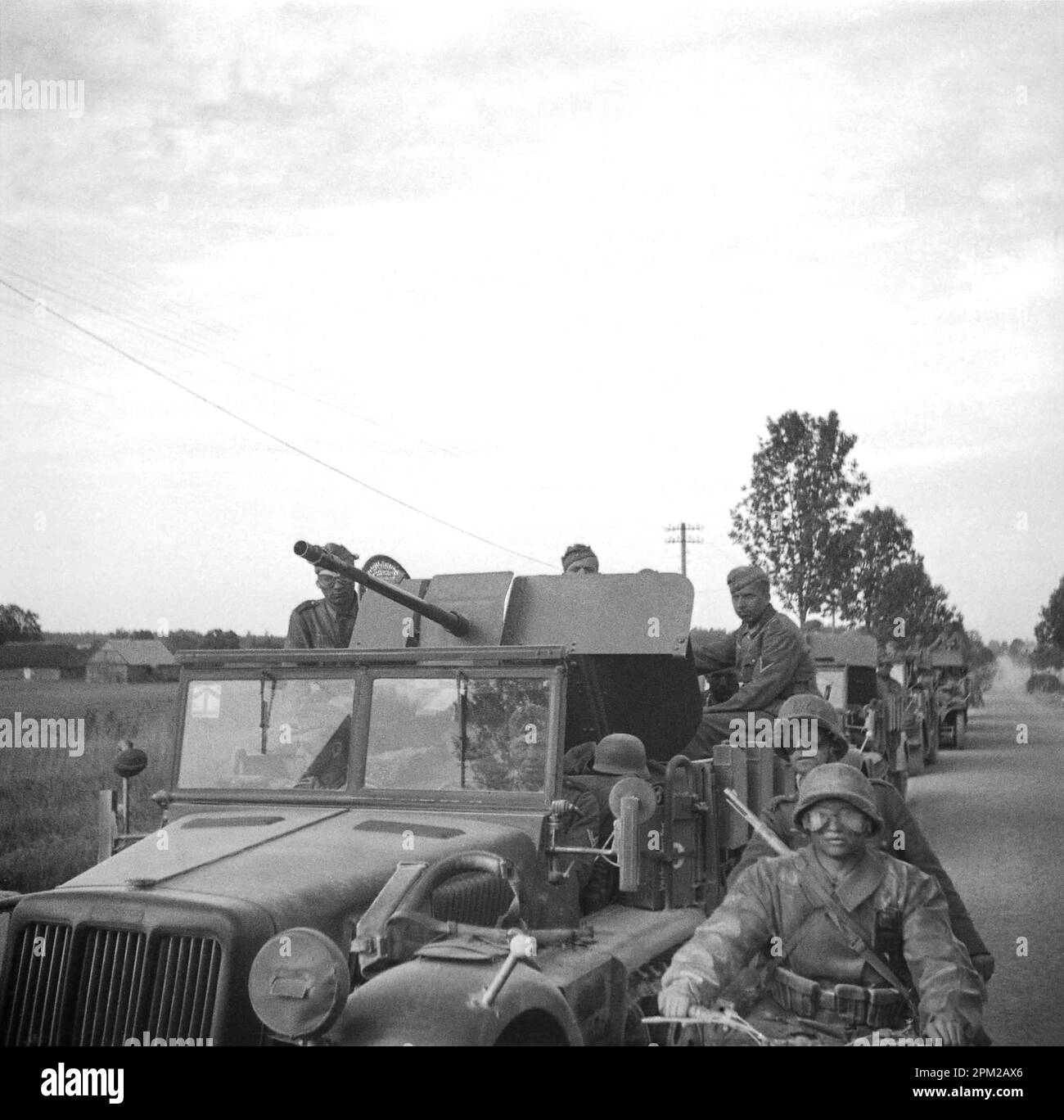 Historical World War II, 1940s, photo of a German Wehrmacht member in ...