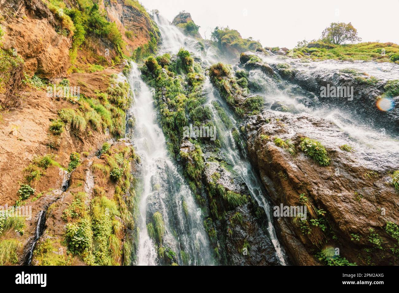 Scenic view of Wanale Waterfall in Mount Elgon, Mbale, Uganda Stock ...