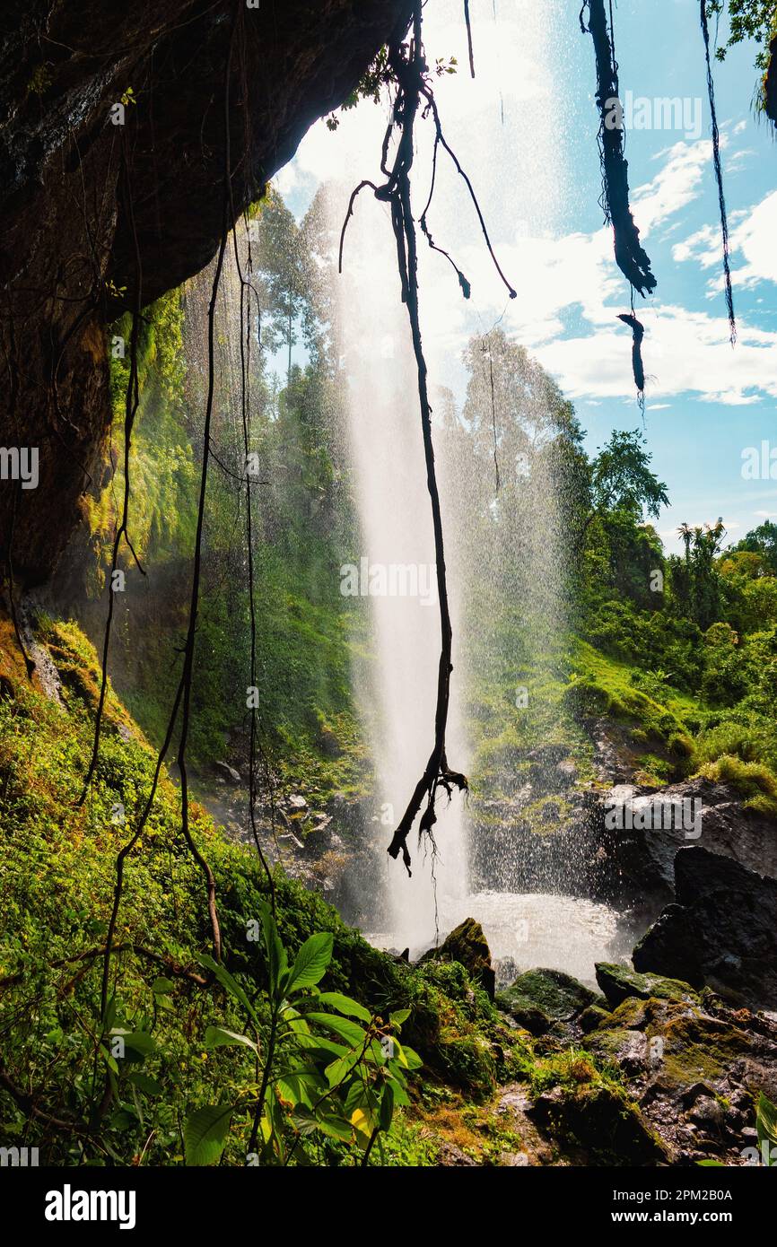 Scenic view of Sipi waterfall in Kapchorwa, Mount Elgon region, Uganda ...