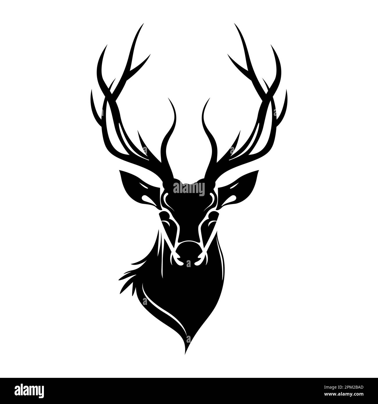 Reindeer Head Silhouette Free