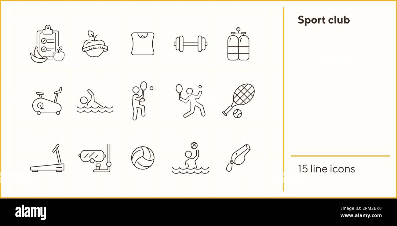 Sport tennis fruit Stock Vector Images - Alamy