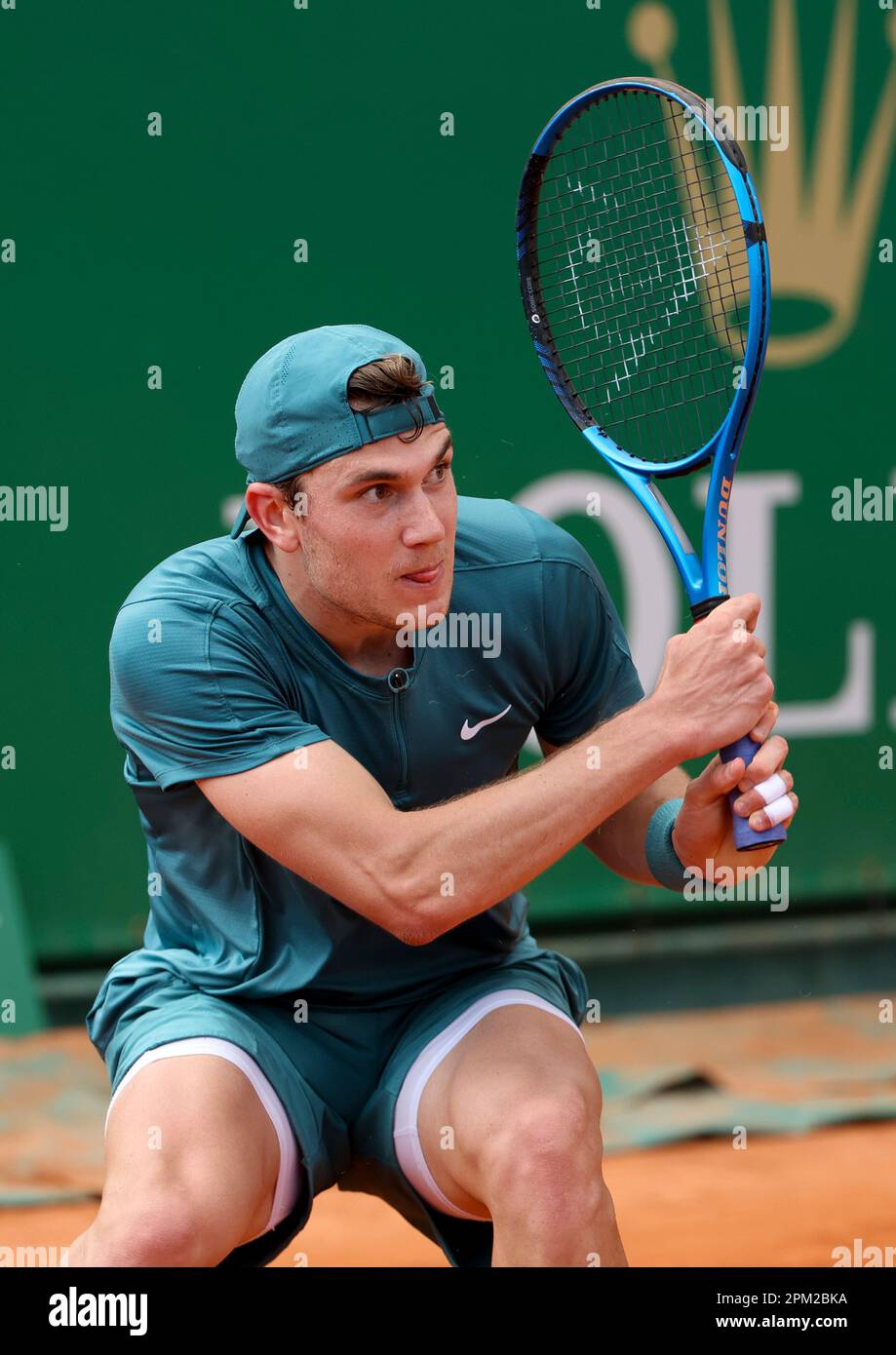 Jack Draper of Great Britain during day 2 of the Rolex Monte-Carlo ...