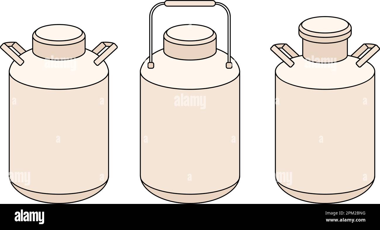 Milk container can icon vector outline illustration. Hand drawn doodle ...