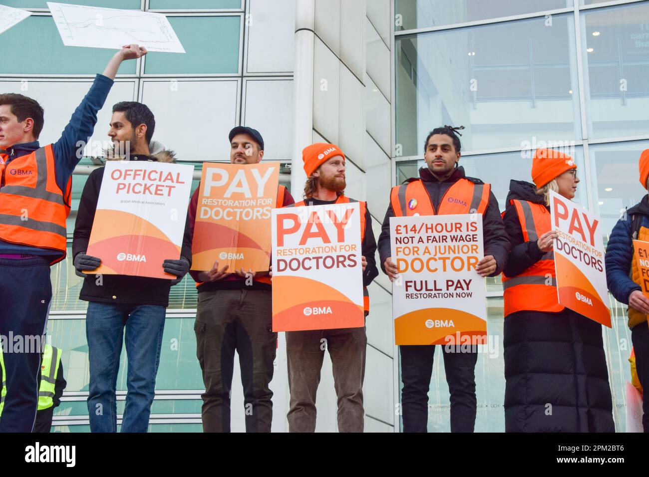 London, UK. 11th April 2023. British Medical Association (BMA) picket ...