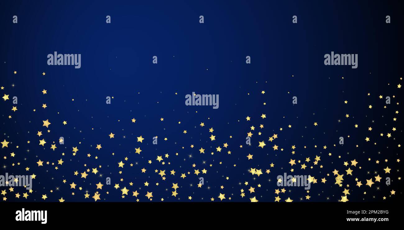 Magic stars vector overlay. Gold stars scattered around randomly ...