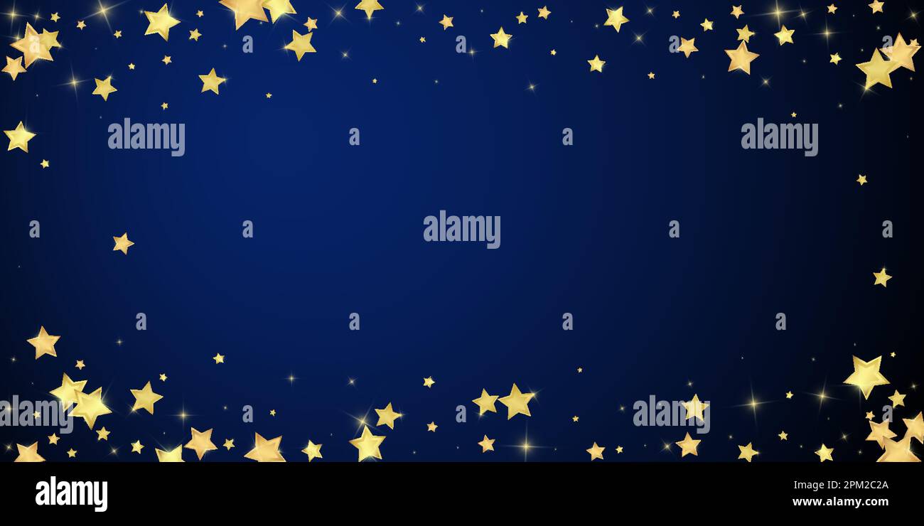 Magic stars vector overlay. Gold stars scattered around randomly ...