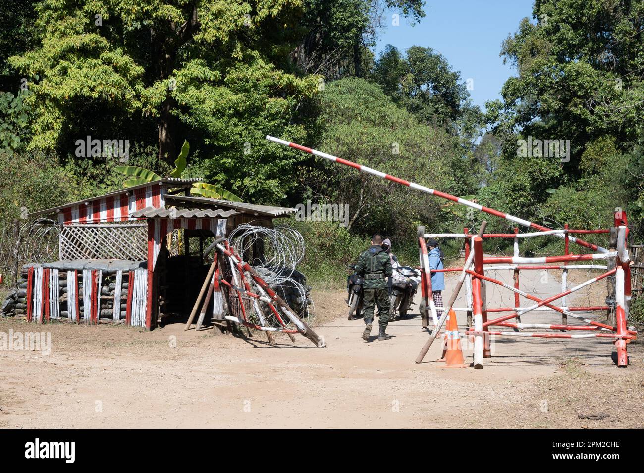 Military check points at Thailand - Myanmar border. Chiang Mai ...