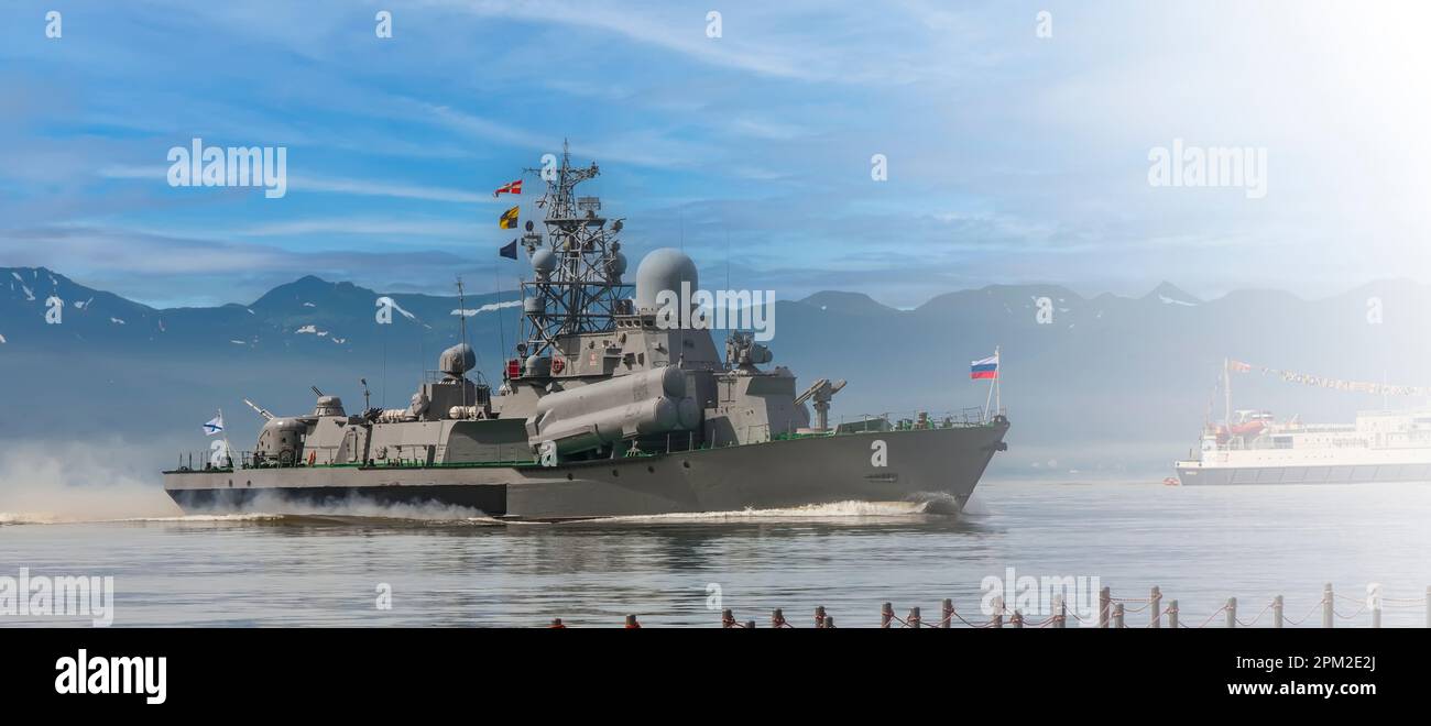 Russian coast guard ship hi-res stock photography and images - Alamy