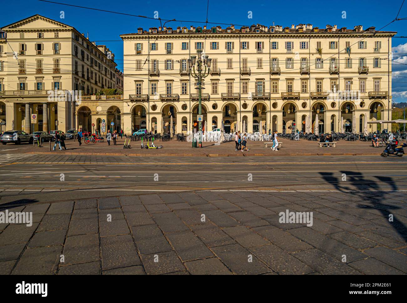 Italy Piedmont Turin Piazza Vittorio Veneto Stock Photo - Alamy