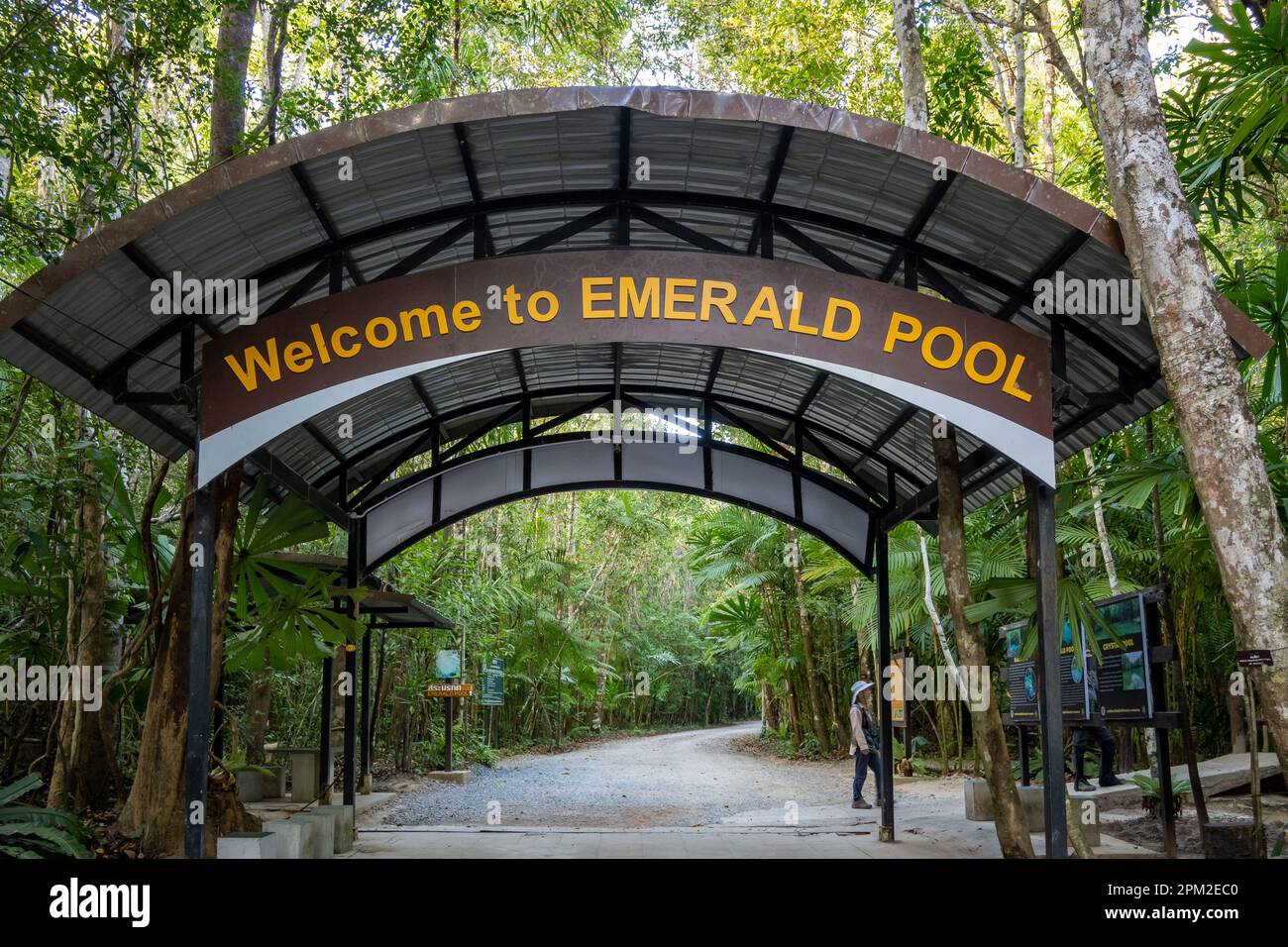 The entrance to Emerald Pool. Krabi, Thailand Stock Photo - Alamy