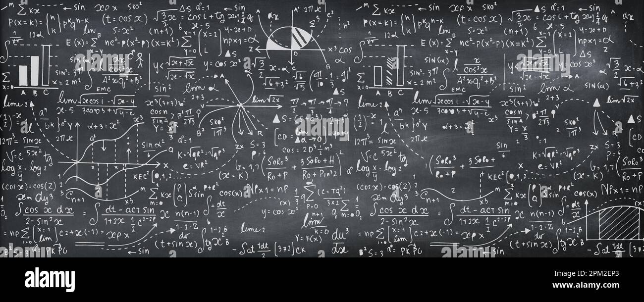 mathematical calculation on blackboard - Banner design Stock Photo - Alamy mathematical calculation on blackboard - Banner design Stock Photo - Alamy